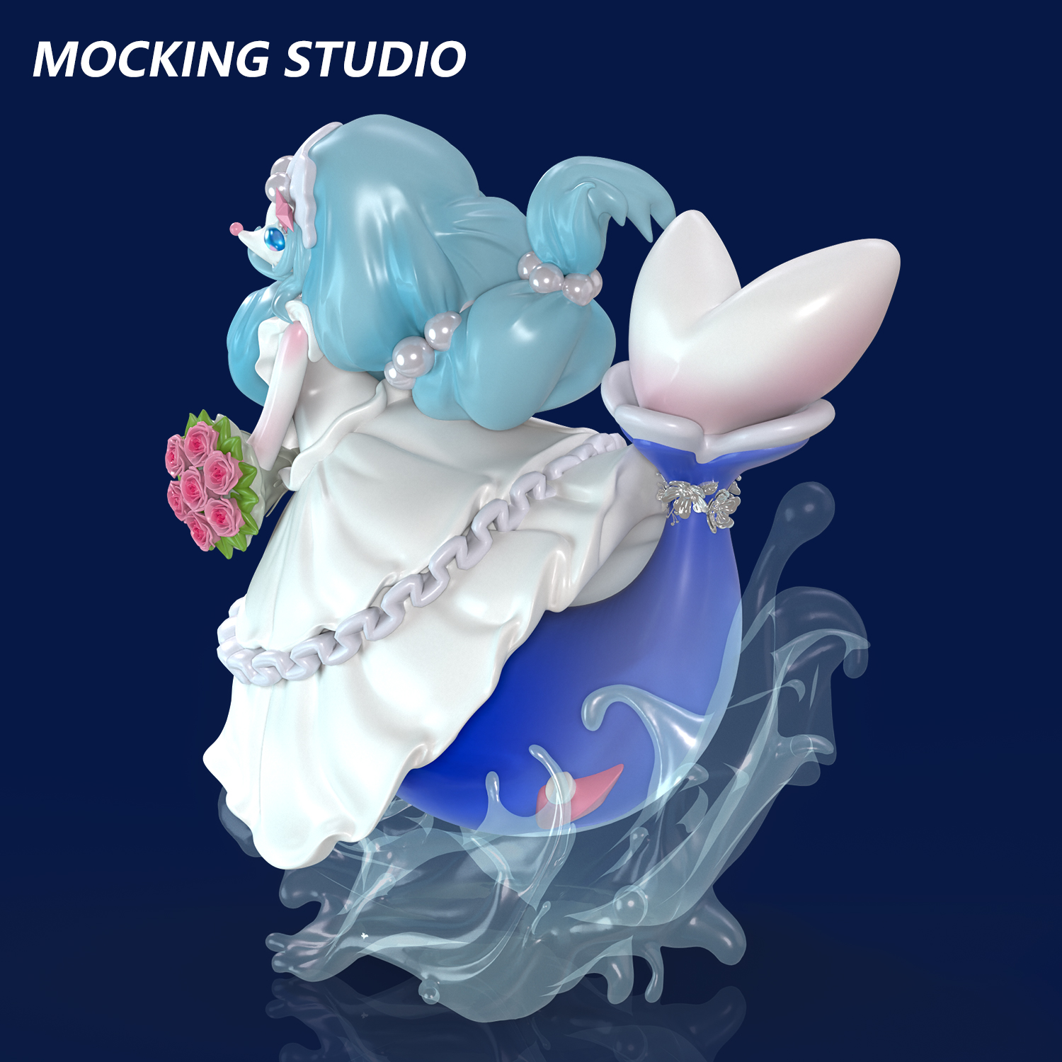 「Pre-Order」1/20 Wedding dress Primarina figure, shipping in Mar-Apr ...